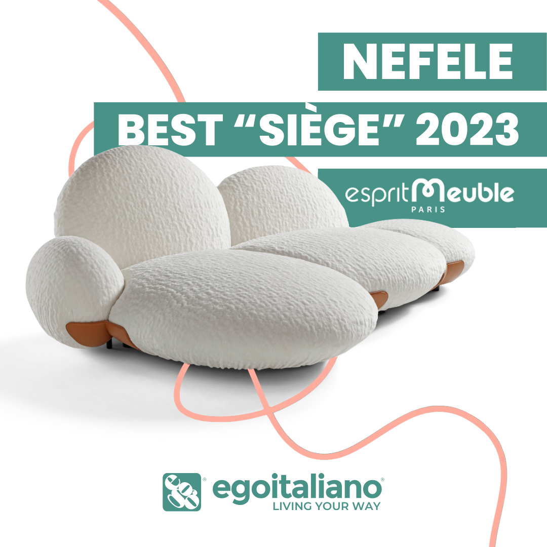 Egoitaliano remporte la première place à Esprit Meuble de Paris avec le canapé Nefele - Egoitaliano